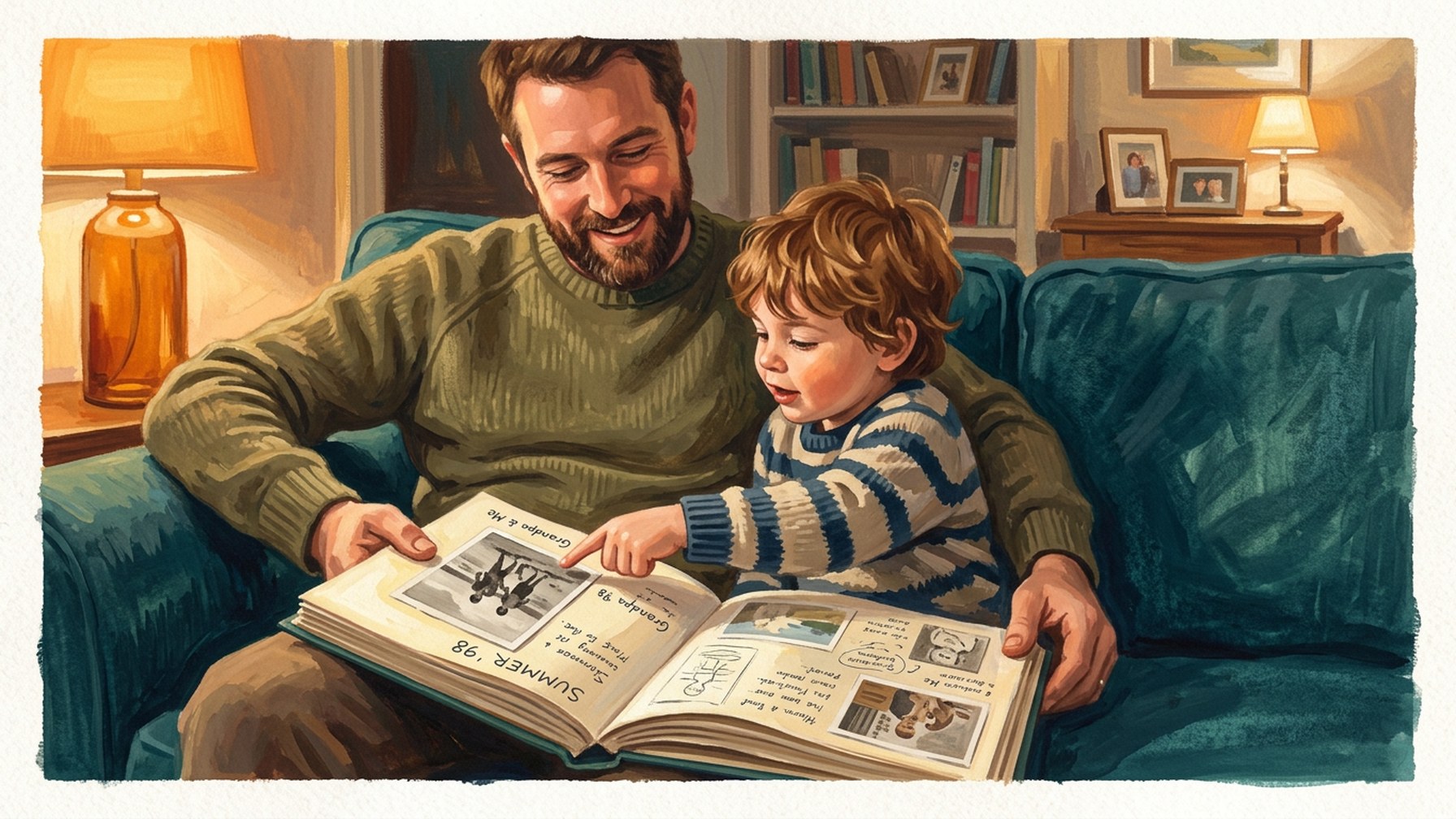 How to Make a Father's Day Scrapbook (Done in One Evening ...